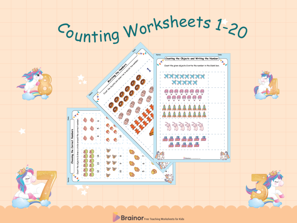 Counting Worksheets 1-20 | 26 Free Pages