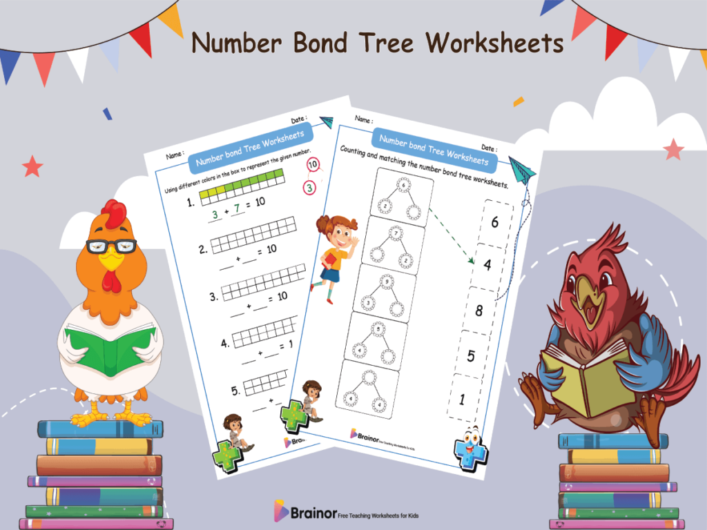 18 Interactive Number Bond Tree Worksheets | Free Pages