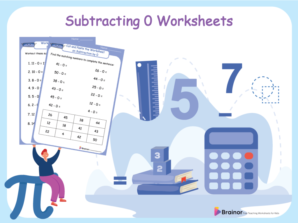 10+ Subtracting by 0 Worksheets | Free Printable