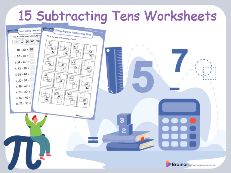 15 Subtracting Tens Worksheets | Free Printable