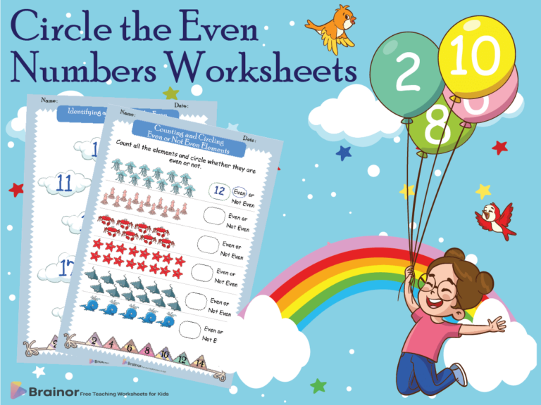 15+ Circle the Even Numbers Worksheets | Free Printable