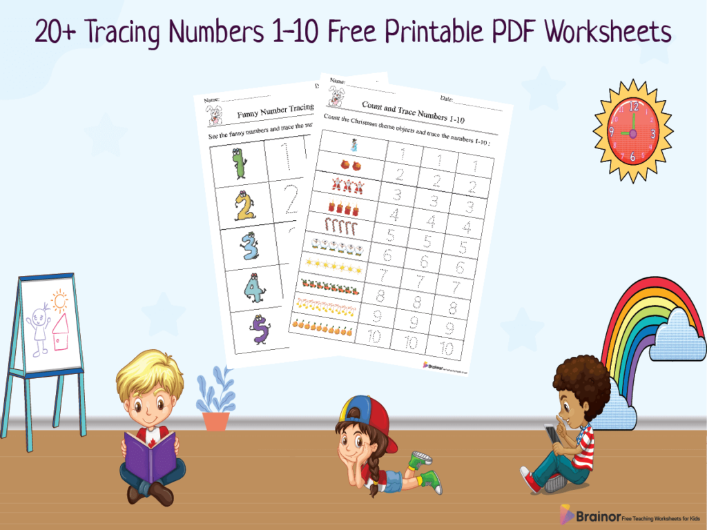 20+ Free Printable Worksheets on Tracing Numbers 1-10 in PDF